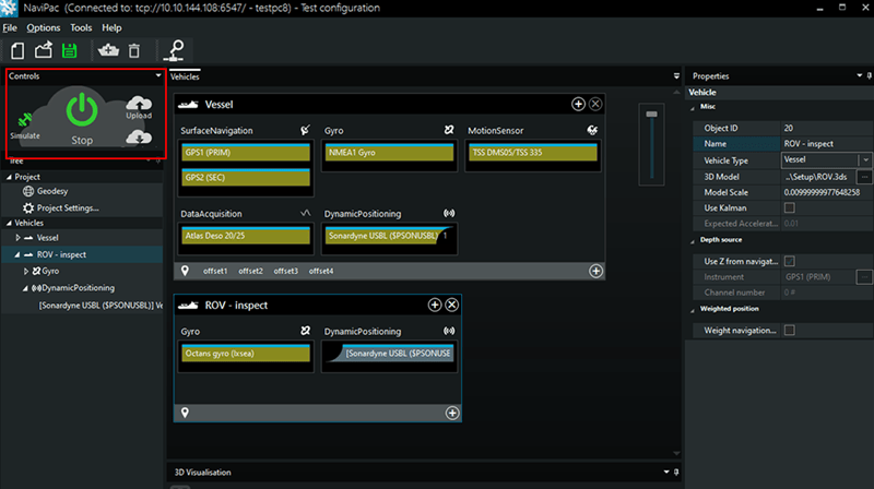 Remote control in NaviPac